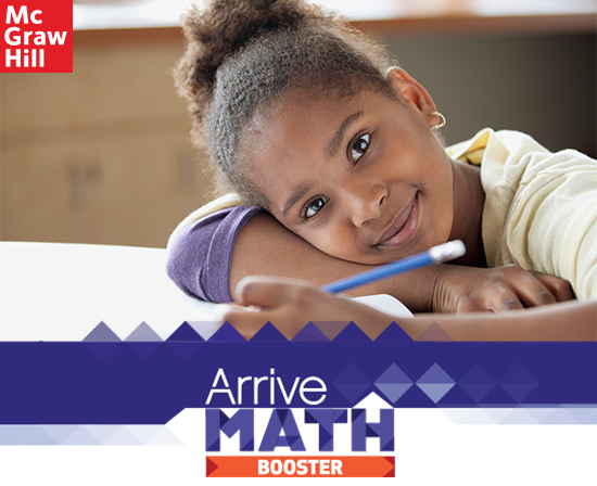 Arrive Math Booster: Smiling student holding pencil